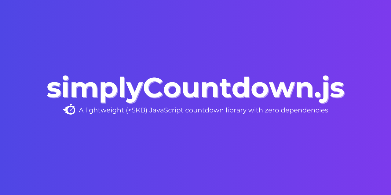 simplyCountdown.js | A Tiny and dead simple Javascript Countdown Library